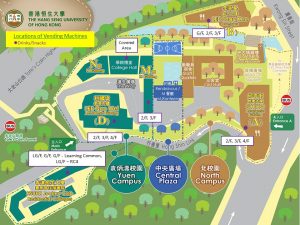 Locations of vending machines – Campus Development and Management Office